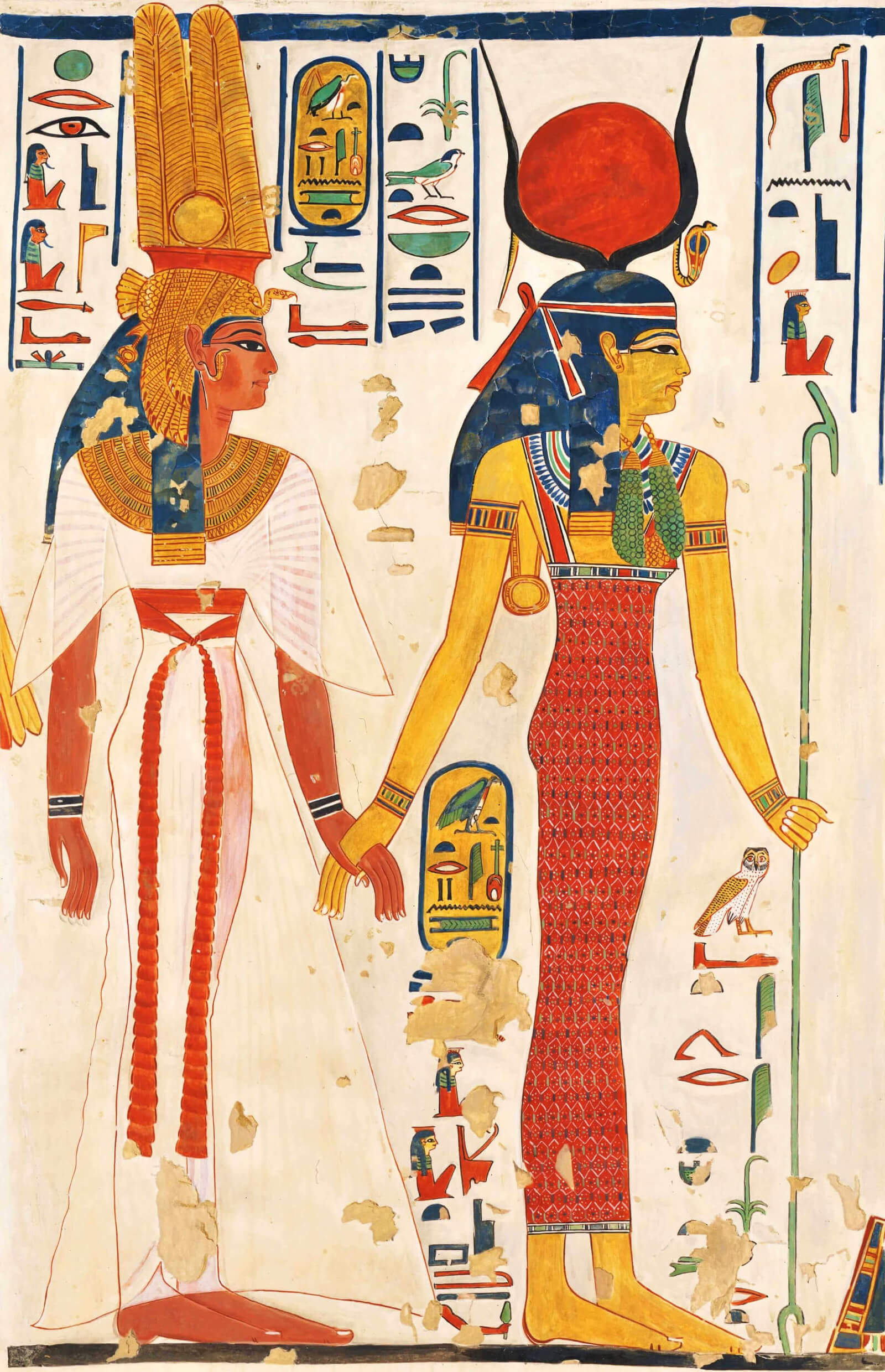 Queen Nefertari and Goddess Isis | DailyArt Magazine
