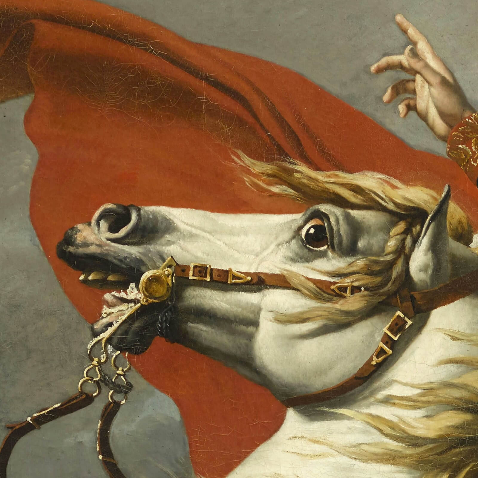 Napoleon Crossing the Alps by Jacques-Louis David | DailyArt Magazine