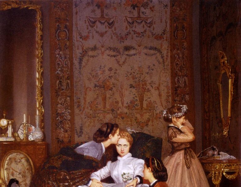 Masterpiece Story: The Reluctant Bride by Auguste Toulmouche | DailyArt ...