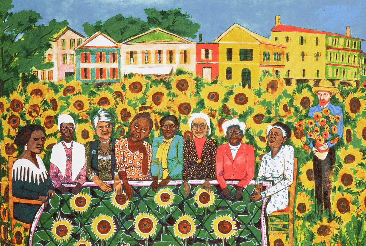 Faith Ringgold, Sunflower Quilt and Van Gogh | DailyArt Magazine