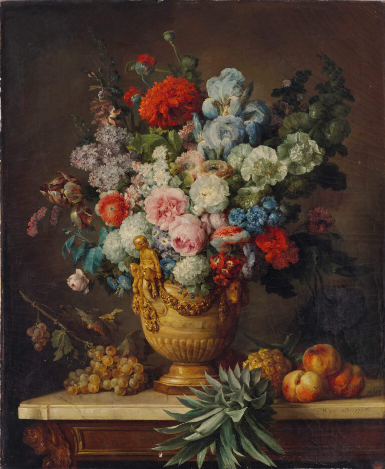Still Life with Flowers in an Alabaster Vase by Anne Vallayer-Coste