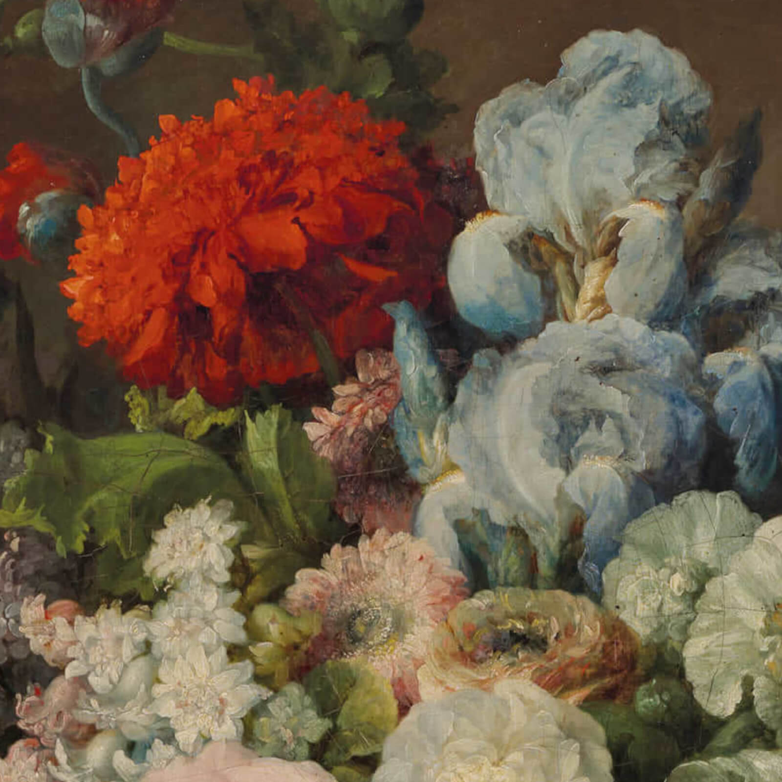 Still Life with Flowers in an Alabaster Vase by Anne Vallayer-Coste